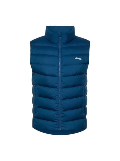 Li-Ning Li-Ning Logo Down Vest 'Blue' AMRQ011-8 | REVERSIBLE