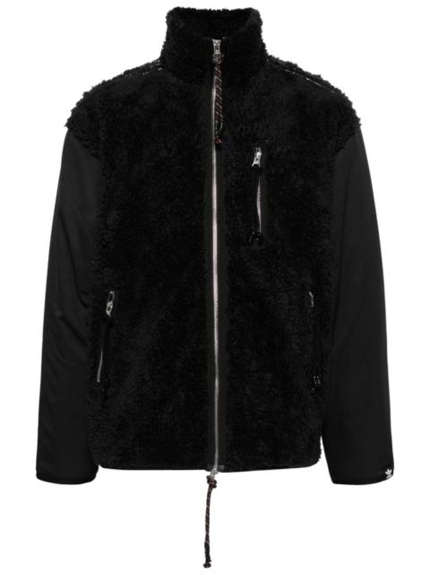 adidas faux-fur panelled jacket | REVERSIBLE
