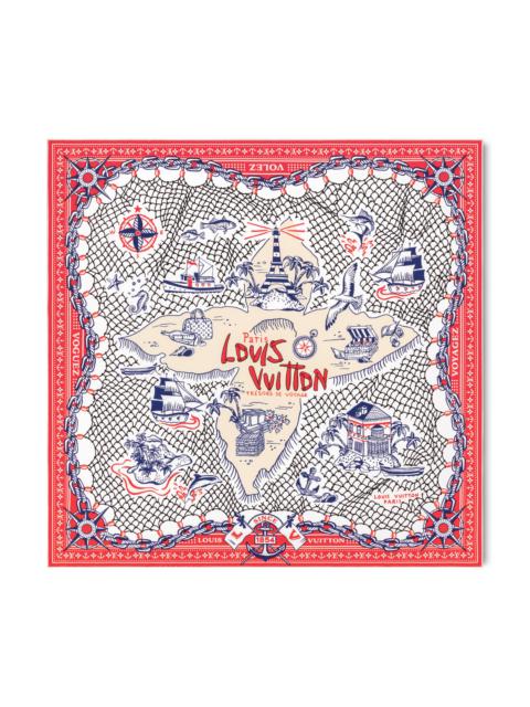 Louis Vuitton LV Ocean Treasure Map Square 70 | REVERSIBLE