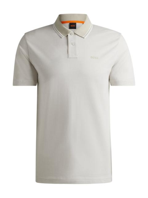 BOSS RELAXED-FIT POLO SHIRT IN OXFORD-PIQUÉ COTTON | REVERSIBLE