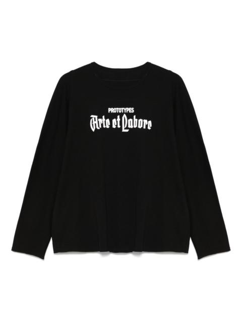 prototypes logo-print T-shirt | REVERSIBLE