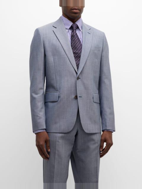 Paul Smith Men's Gradient Check Two-Piece Suit | REVERSIBLE