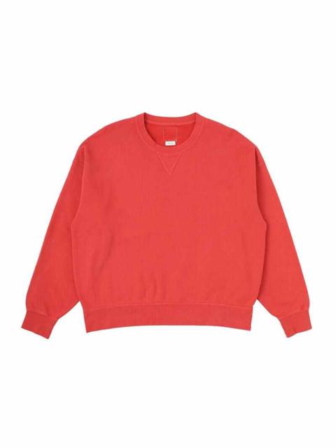 visvim AMPLUS SB SWEAT L/S DMGD (U.D.) RED | REVERSIBLE