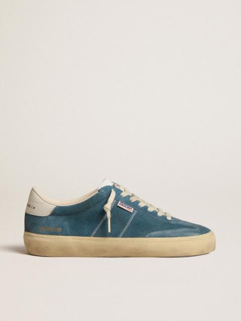 Golden Goose Men’s Soul Star in bright blue suede | REVERSIBLE