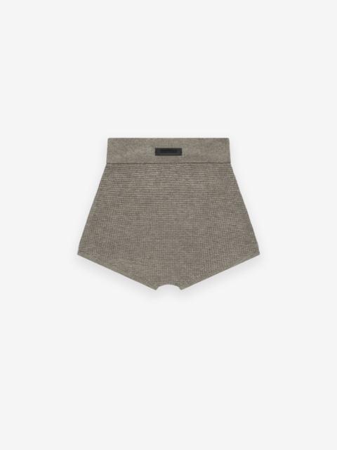 ESSENTIALS Women's Waffle Boxer | REVERSIBLE