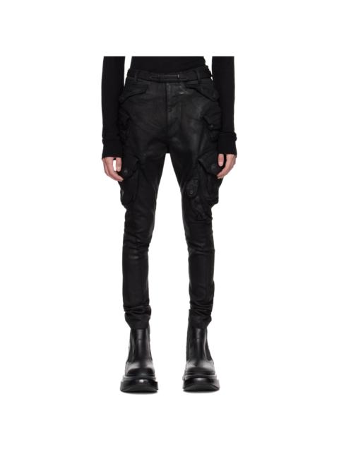 Julius Black Gas Mask Denim Cargo Pants | REVERSIBLE
