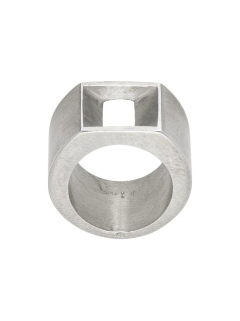 Parts of Four Silver Crescent Plane Gateway Ring | REVERSIBLE