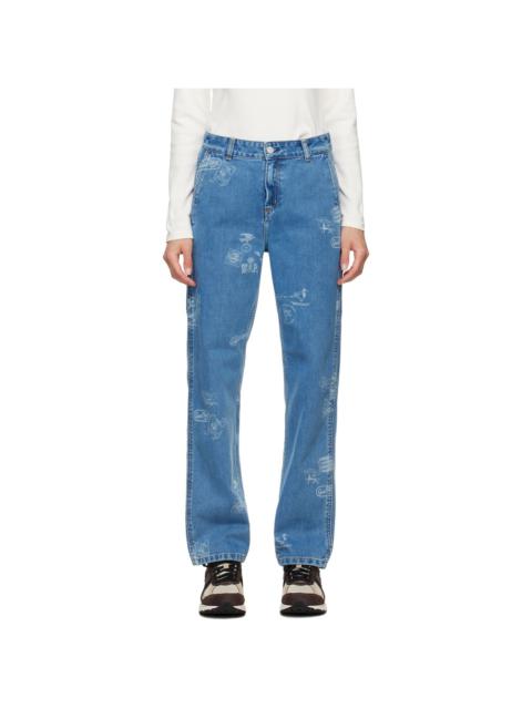 Carhartt Blue Stamp Jeans | REVERSIBLE