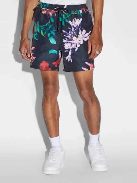 Ksubi Flowa Floral Water Resistant Swim Trunks | REVERSIBLE