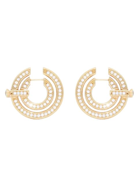 Zimmermann ZIMMERMANN HALO PAVE HOOPS | REVERSIBLE