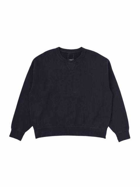 visvim AMPLUS SB SWEAT L/S DMGD (U.D.) NAVY | REVERSIBLE