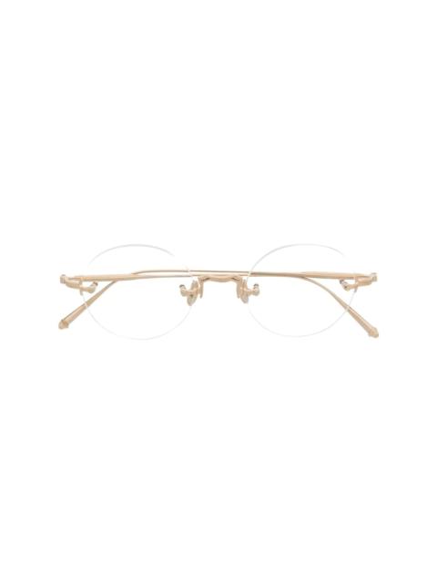 MATSUDA rimless round glasses | REVERSIBLE