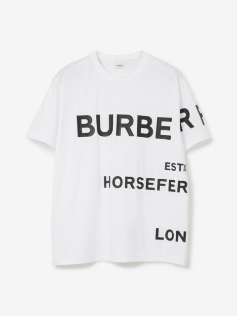 Burberry Horseferry Print Cotton Oversized T-shirt | REVERSIBLE