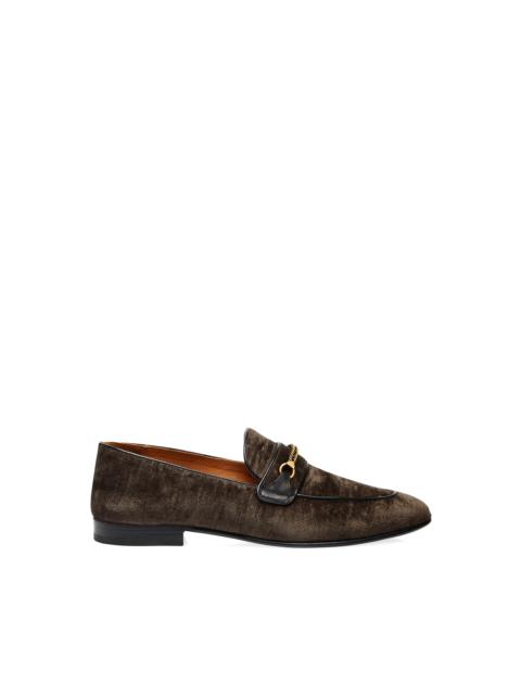 TOM FORD TEXTURED VELVET LIAM CHAIN LOAFER | REVERSIBLE