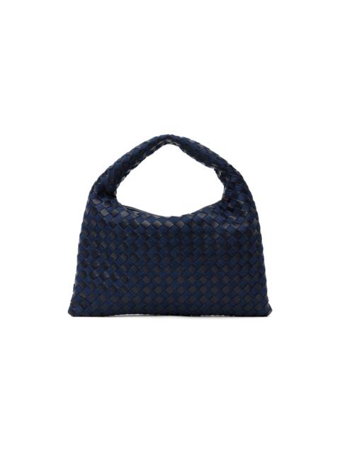 Bottega Veneta Black & Navy Small Hop Bag | REVERSIBLE