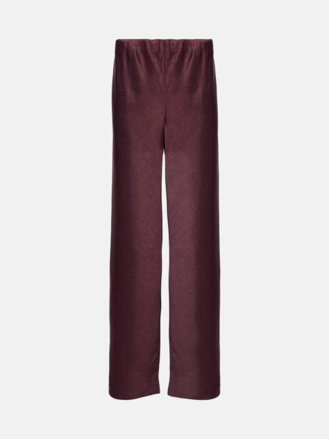 Vince High-rise satin wide-leg pants | REVERSIBLE
