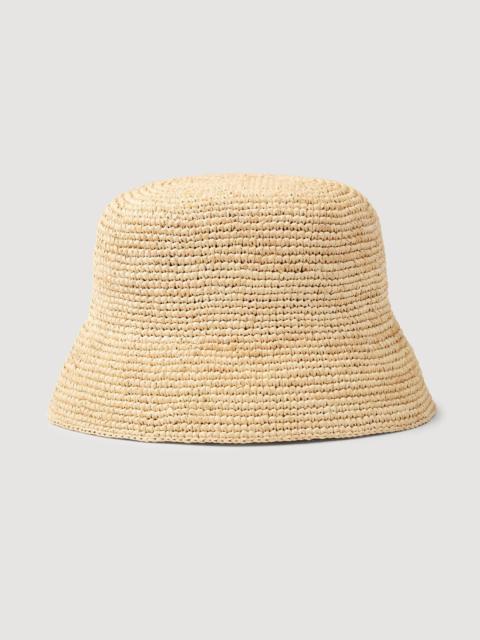 Sandro RAFFIA BUCKET HAT | REVERSIBLE