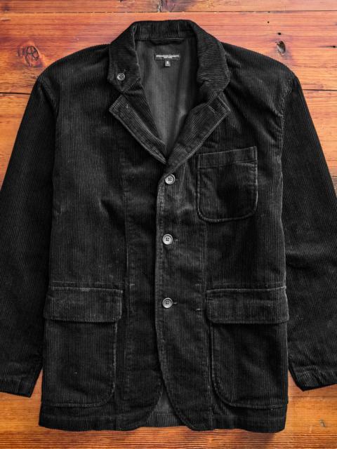 Engineered Garments 8W Corduroy Loiter Jacket in Black | REVERSIBLE