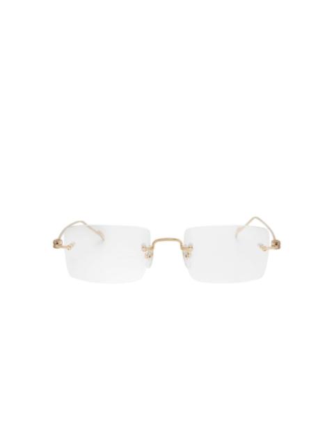 Cartier rectangle-frame rimless glasses | REVERSIBLE
