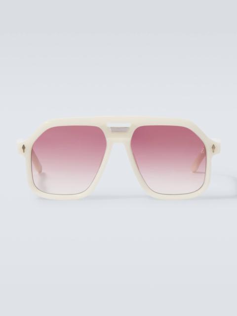 JACQUES MARIE MAGE Casius aviator sunglasses | REVERSIBLE