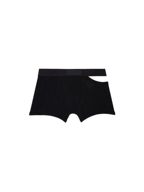 LGN LOUIS GABRIEL NOUCHI Black Cutout Boxers | REVERSIBLE