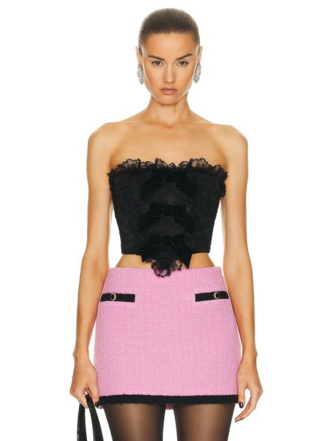 Alessandra Rich Lace Bustier Top | REVERSIBLE