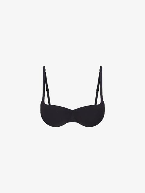 SKIMS Ultimate Balconette Stretch-Woven Push-Up Bra | REVERSIBLE