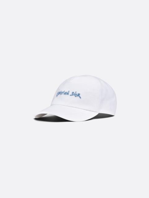 Dior Cap with Christian Dior Tag Signature | REVERSIBLE