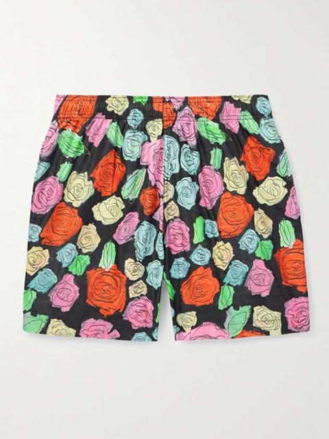 Marni Straight-Leg Mid-Length Floral-Print Swim Shorts | REVERSIBLE