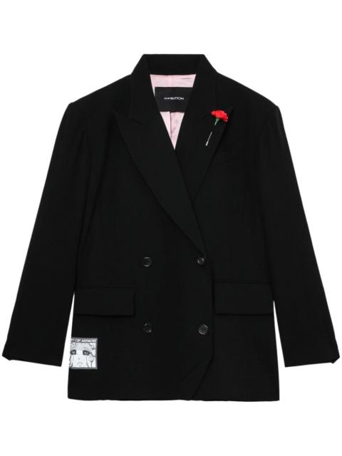 pushBUTTON double-breasted wool blazer | REVERSIBLE