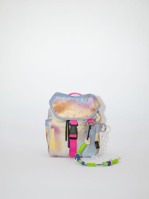 Acne Studios Mini backpack - Beige/multi | REVERSIBLE