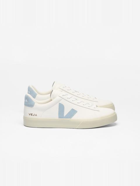 VEJA CAMPO LEATHER WHITE STEEL | REVERSIBLE
