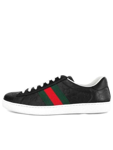 GUCCI Gucci Ace 'Black Logo' 386750-CWCG0-1070 | REVERSIBLE