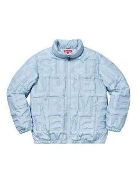 Supreme Supreme Bonded Logo Puffy Jacket 'Teal' SUP-SS19-019 | REVERSIBLE