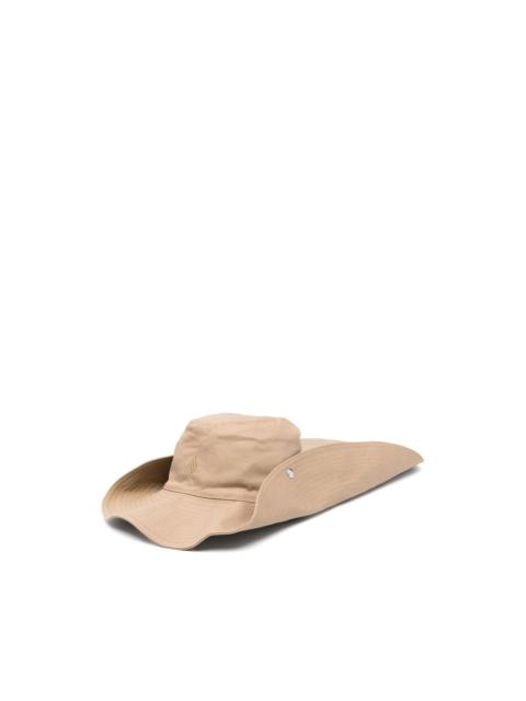 THE ATTICO logo-embroidered sun hat | REVERSIBLE