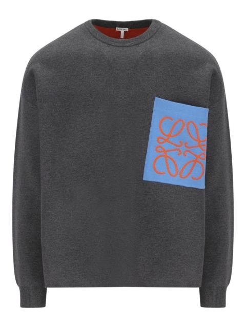 Loewe logo-patch pocket sweater | REVERSIBLE