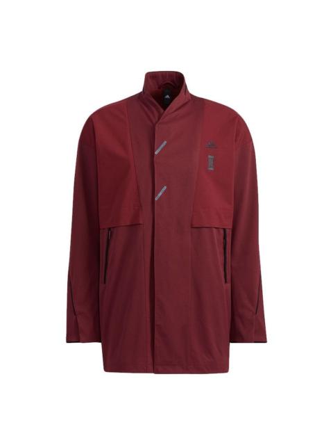 adidas Men's adidas Wj Xia Long Jkt Martial Arts Series Logo Mid-Length ...