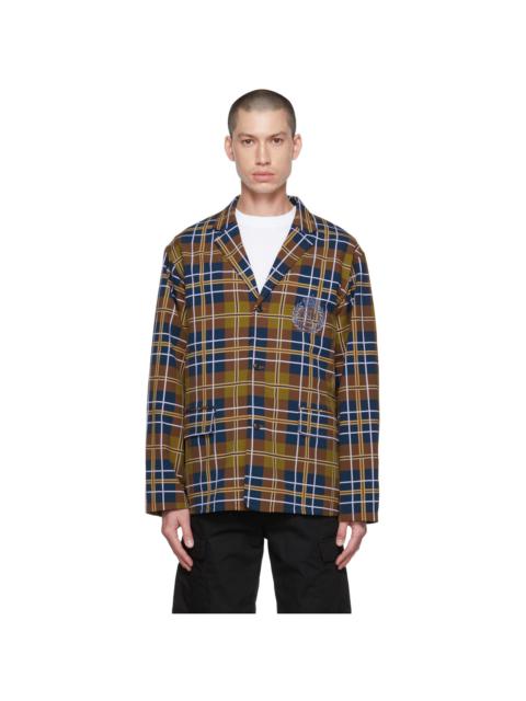 AWAKE NY Brown Nanamica Edition Plaid Blazer | REVERSIBLE