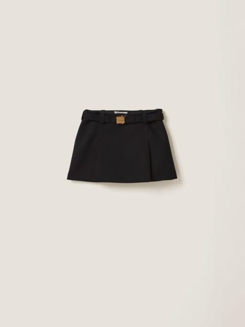 Miu Miu Grain de poudre miniskirt | REVERSIBLE