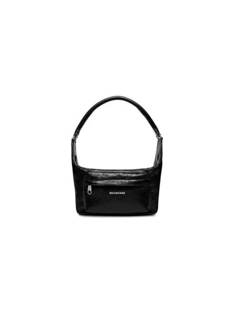 BALENCIAGA Raver Medium Bag With Handle in Black | REVERSIBLE
