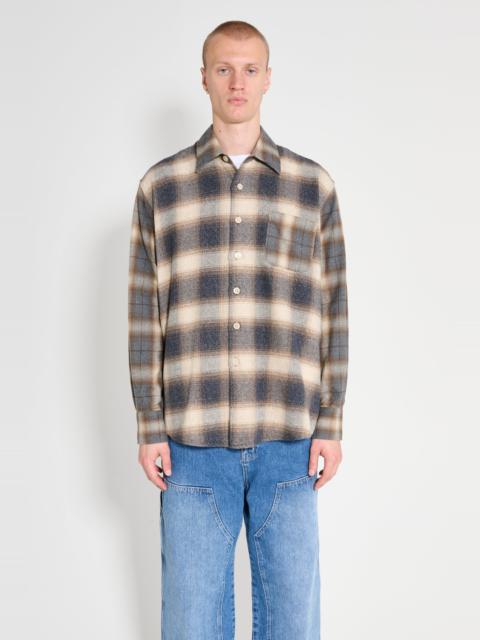 Our Legacy OUR LEGACY ABOVE SHIRT DOYLE CHECK LAGGER FLANNEL | REVERSIBLE