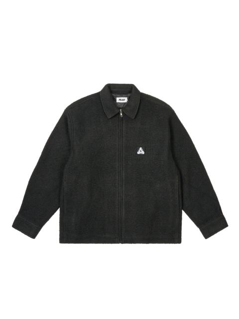 PALACE WOOLY ZIP JACKET BLACK | REVERSIBLE