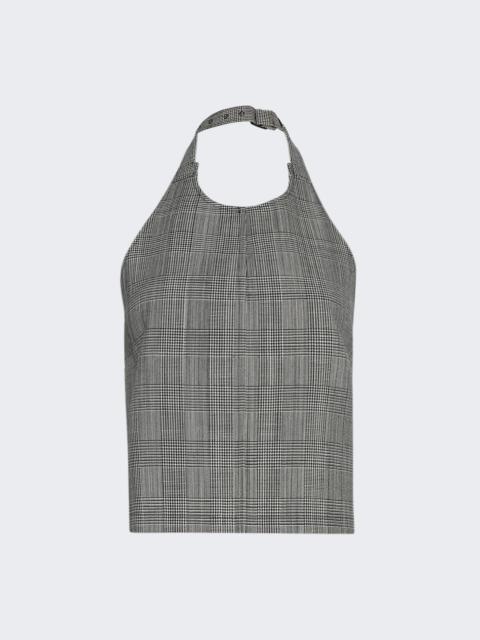 WARDROBE.NYC Backless Halter Top Prince Of Wales | REVERSIBLE