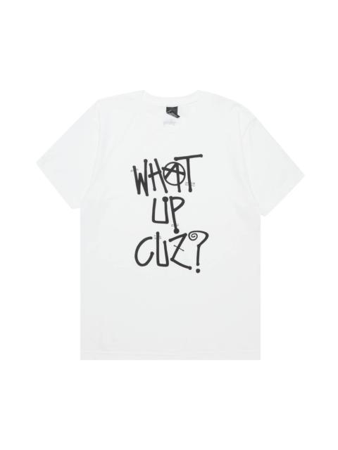 Stüssy Stussy What Up Cuz? Tee 'White' | REVERSIBLE