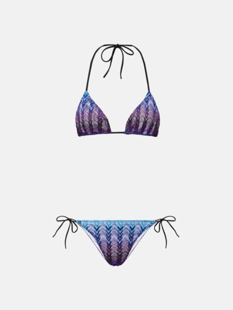 Missoni Zigzag lamé bikini | REVERSIBLE