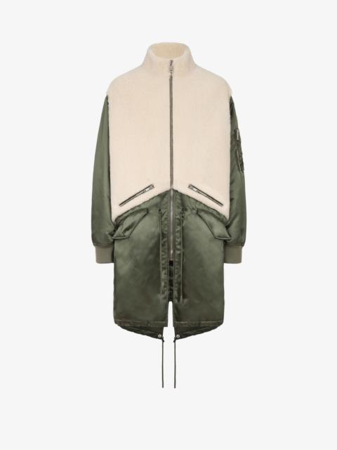 Givenchy Military parka in sheep lining and nylon | REVERSIBLE