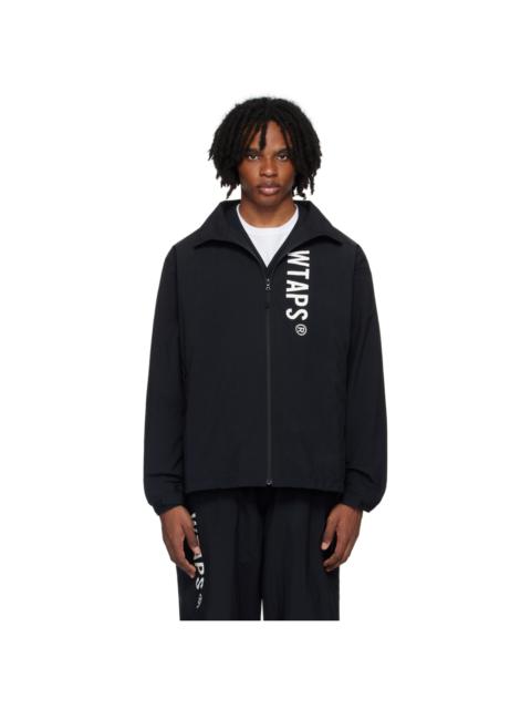 WTAPS Black Printed Track Jacket | REVERSIBLE