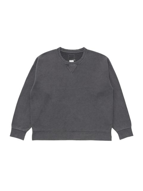 visvim JUMBO SB SWEAT L/S DMGD (U.D.) BLACK | REVERSIBLE