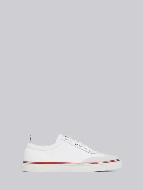 Thom Browne White Rubber Calfskin Trainer | REVERSIBLE