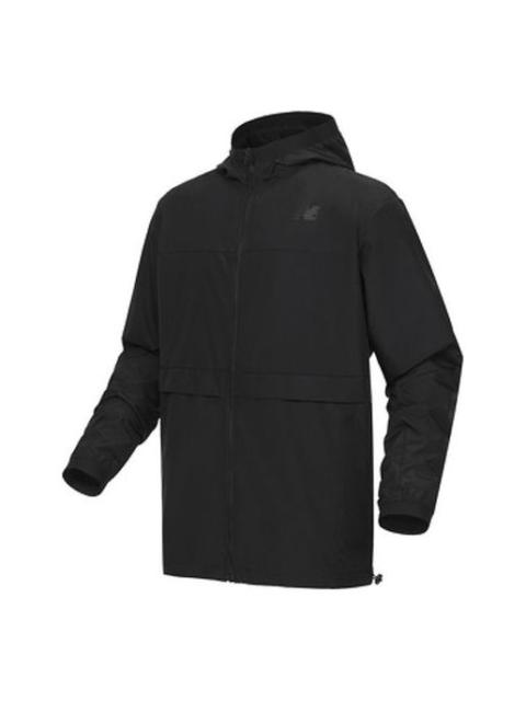New Balance New Balance Men's New Balance Hooded Jacket Black AMJ03044 ...